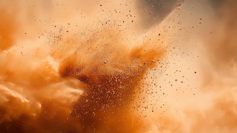 Dust Clouds Rising from a Construction Site Stock Image - Image of ...