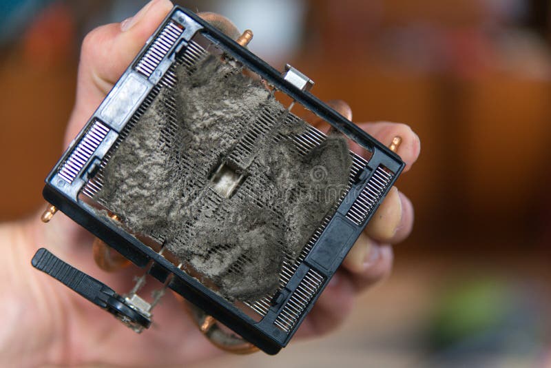 Dust in computer case stock image. Image of aluminum - 95613239