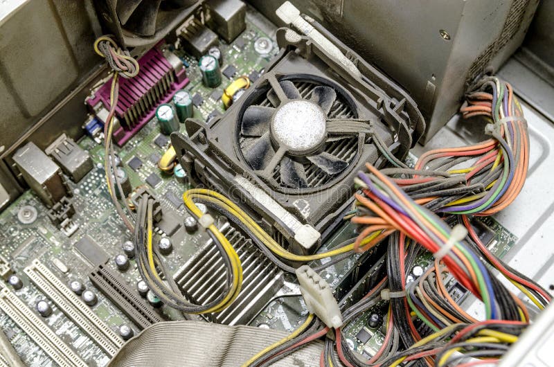 Detail of Dust on a Computer Fan Stock Image - Image of damage, dirty ...