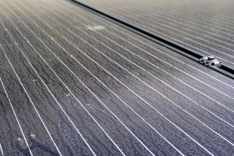 Flat Laying Solar Panel with Dust Covering Sections and Reducing ...