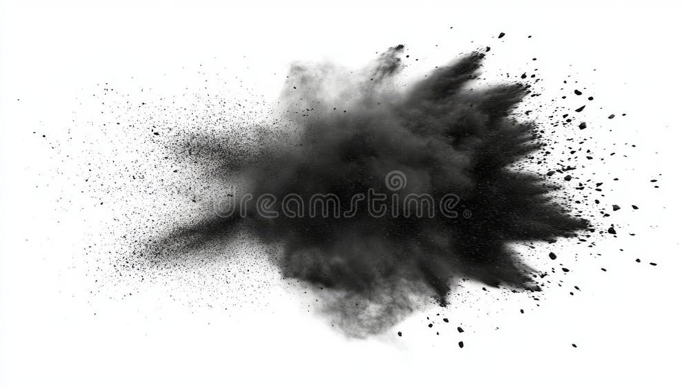 Dust and Debris Dynamically Explode To Create a Dramatic Isolate on a ...