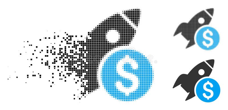 Dust Dot Halftone Business Startup Rocket Icon Stock Vector ... Dust Dot Halftone Business Startup Rocket Icon Stock Vector ...