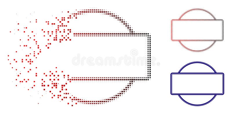 Dust Dotted Halftone Double Round and Rectangle Frame Icon Stock Vector ... Dust Dotted Halftone Double Round and Rectangle Frame Icon Stock Vector ...