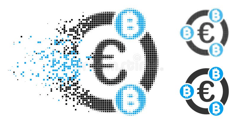 Dust Dotted Halftone Euro Bitcoin Collaboration Icon Stock Vector ... Dust Dotted Halftone Euro Bitcoin Collaboration Icon Stock Vector ...