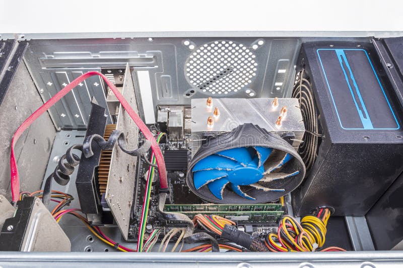 Dust that Eventually Settles on the Computer Stock Image - Image of ...