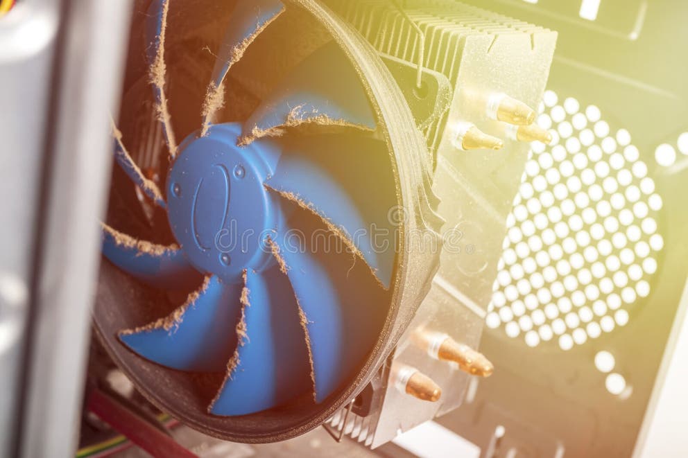 Dust that Eventually Settles on the Computer S Cooling Processor ...