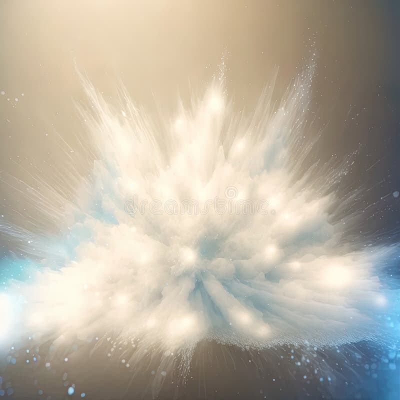 Dust Explosion on Blur Background. Abstract Background Stock ...