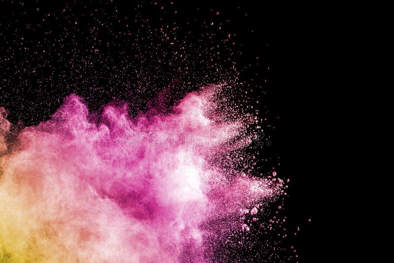 Dust Explosion Multiple Colors Stock Image - Image of explosion, mass ...