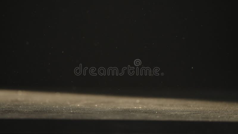 Dust Fall on Wood Table Backlit by Sun Stock Photo - Image of black ...