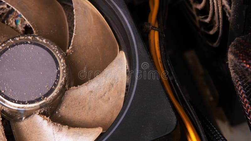 Dust on the Fan in the Computer Stock Image - Image of technology, chip ...