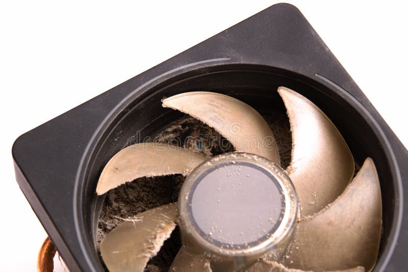 Dust on the Fan in the Computer Stock Image - Image of dirty, dusty ...