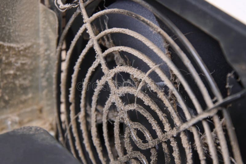 Dust on the Fan in the Computer Stock Image - Image of equipment ...