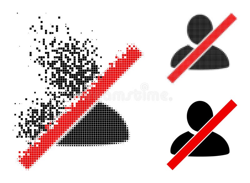 Dust and Halftone Pixel Wrong User Glyph Stock Illustration ...