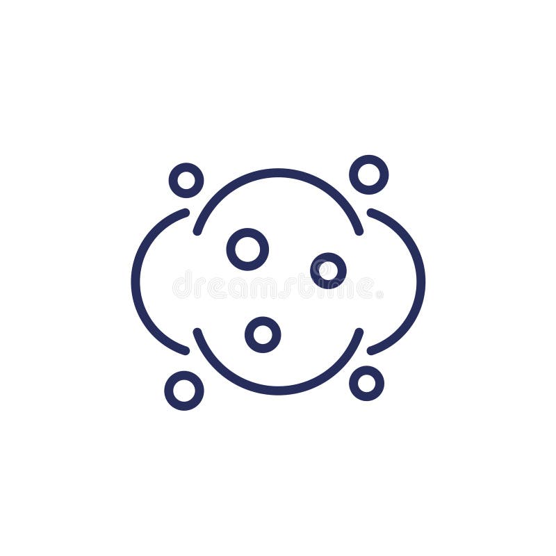 Dust Icon, Line Vector Pictogram Stock Vector - Illustration of proof ...