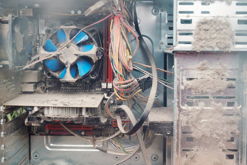 Dust Inside of a Broken Computer Stock Image - Image of equipment ...