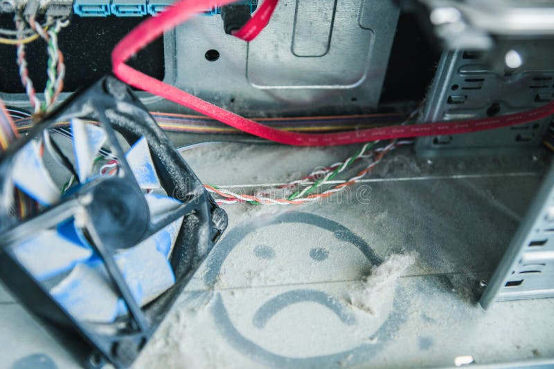 Dust inside computer stock image. Image of cooling, maintenance - 94455933