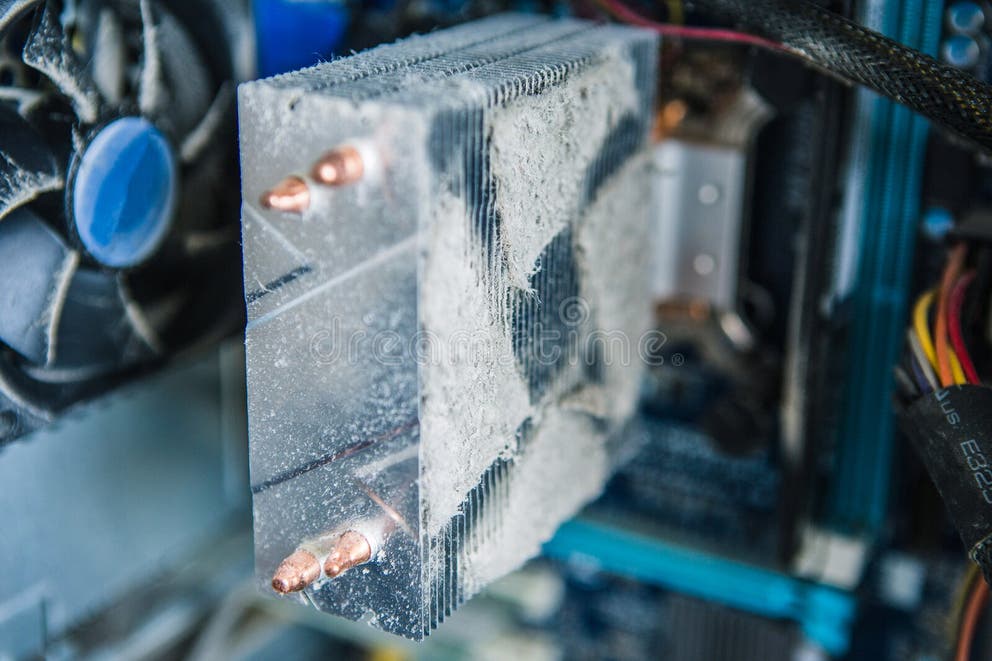 Dust inside computer stock photo. Image of processor - 94455990