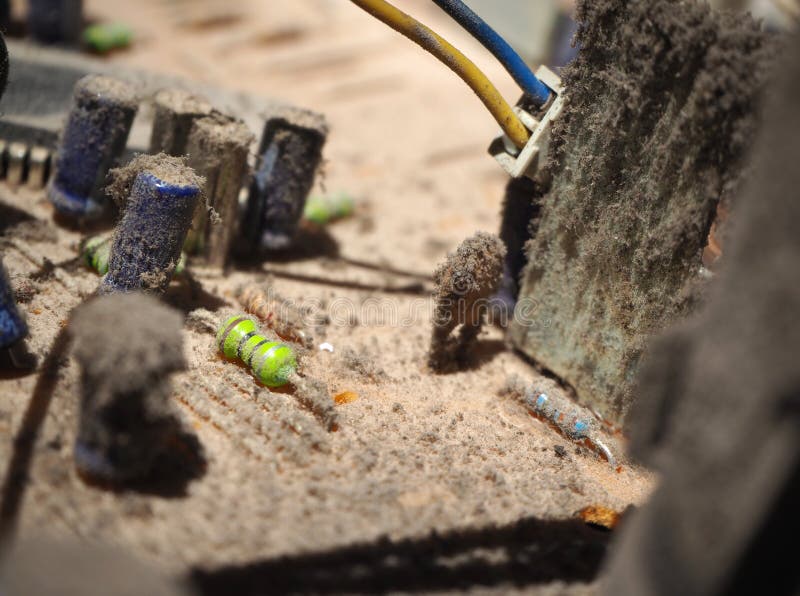 Dust Layer on Unmaintained Device Stock Photo - Image of integrated ...