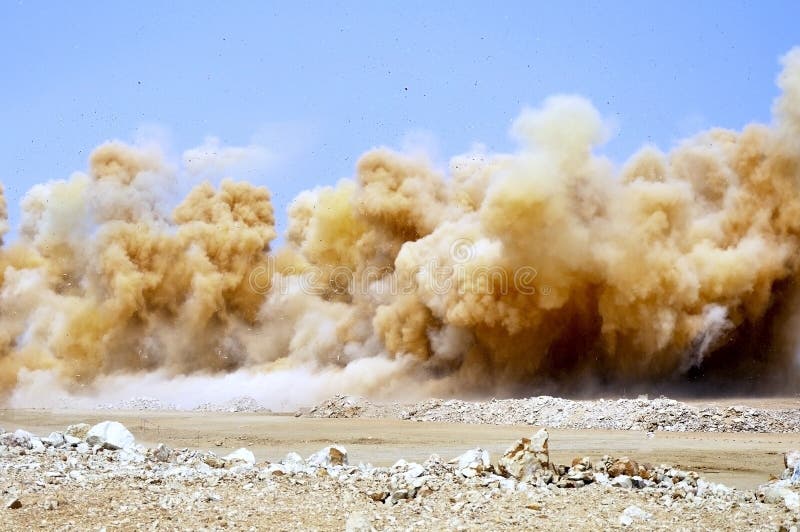 Dust of the Limestone after Electronic Detonator Blasting on the ...