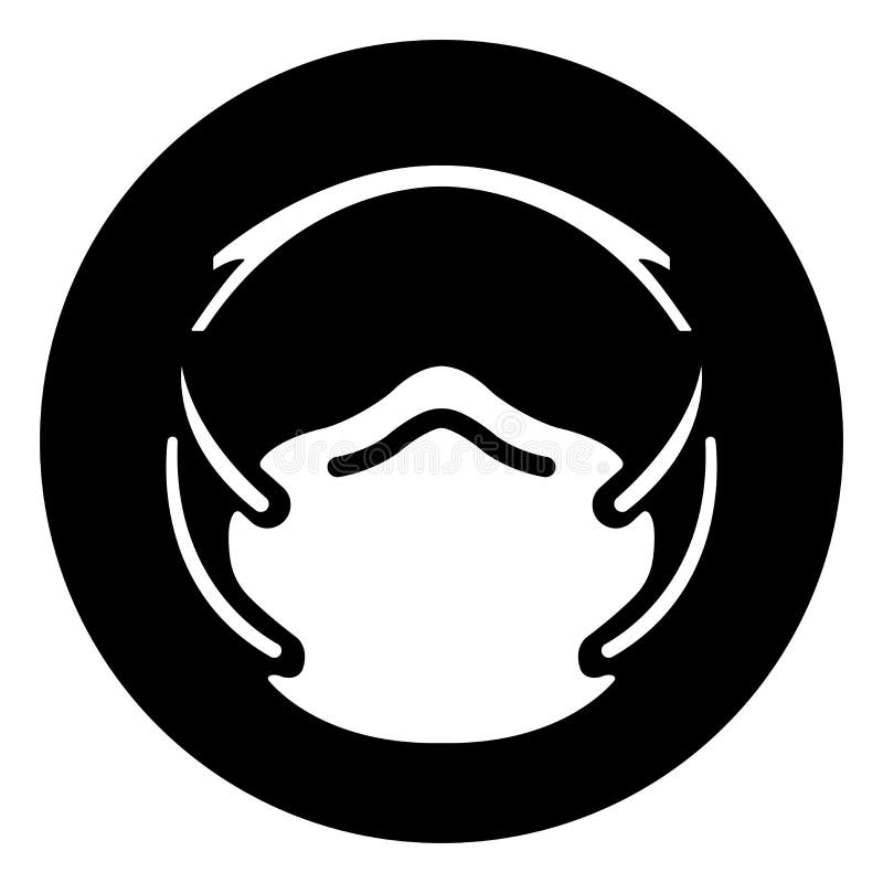 Dust Mask Protection Symbol Sign, Vector Illustration, Isolate on White ...
