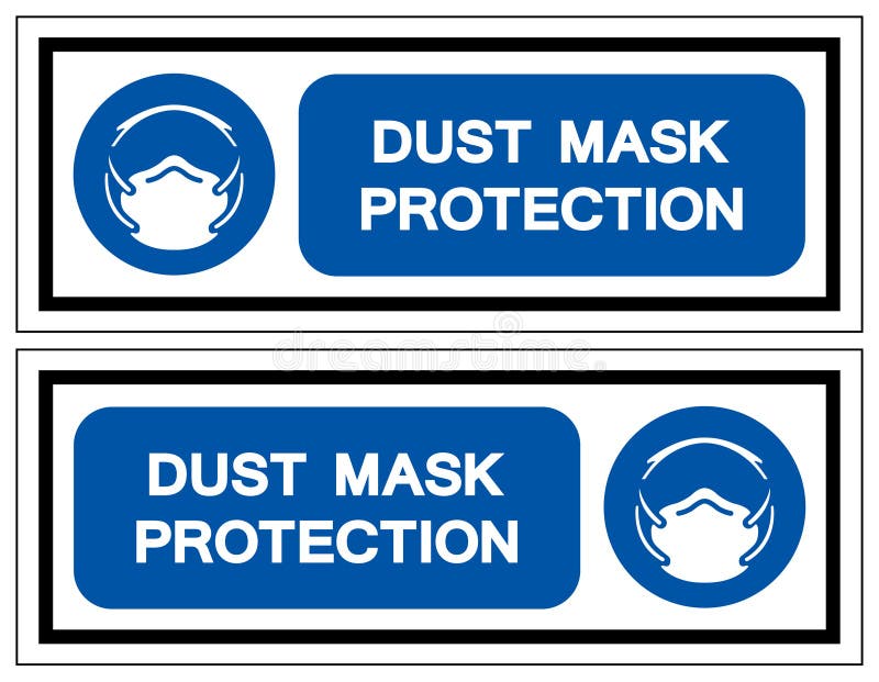 Dust Mask Protection Symbol Sign, Vector Illustration, Isolate on White ...