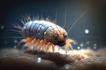 Dust Mite Magnified through an Electron Microscope Created by ...