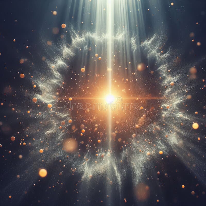 Dust Motes Dancing in Sunlight Tiny Dust Particles Visible in Stock ...