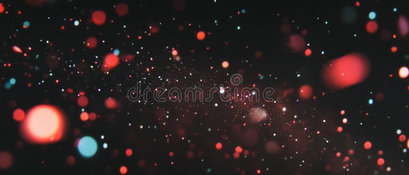 Dust Motes Floating in Hazy Atmosphere Against a Dark Background with ...