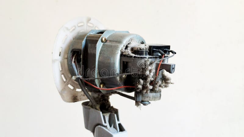 Dust in the Motor Inside the Fan Stock Image - Image of circuit, metal ...
