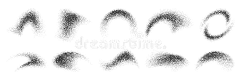Dust Noise Grain Wave Spray, Abstract Sand Powder Stock Vector ...