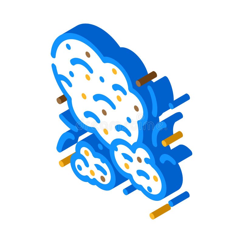 Dust Particle Isometric Icon Vector Illustration Stock Illustration ...