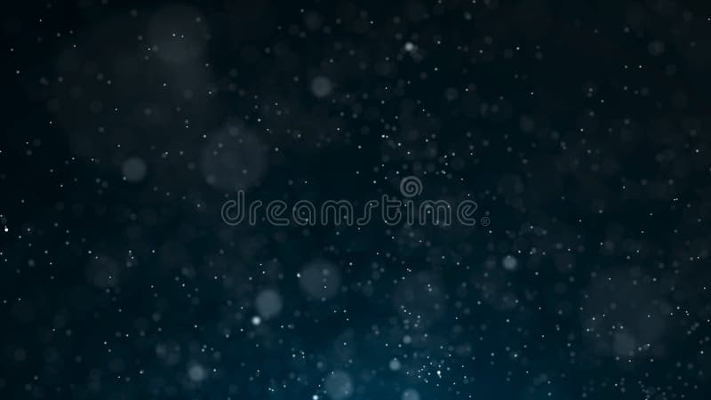 Dust Particles. Abstract Blue Background of Particles. Cosmic Galaxy ...
