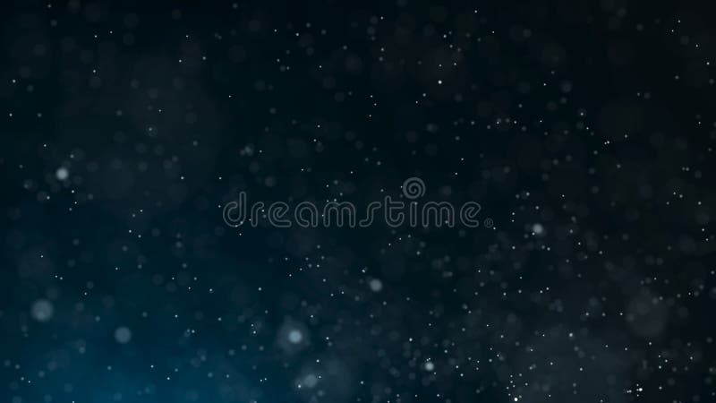 Dust Particles. Abstract Blue Background of Particles. Cosmic Galaxy ...