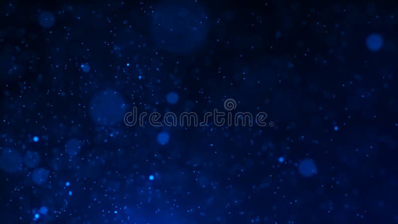 Dust Particles. Abstract Blue Background of Particles. Cosmic Galaxy ...
