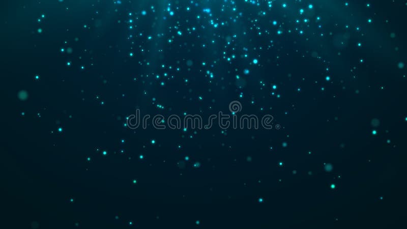 Dust Particles with Bokeh Effect on Dark Background. Abstract Magic ...