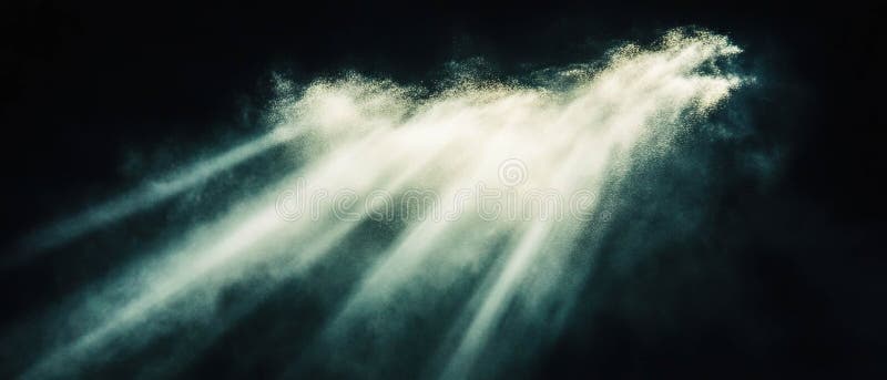 Dust Particles with Light Rays Creating a Vintage Feel on a Black ...