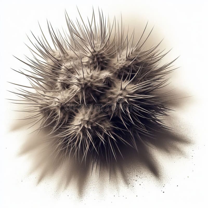 Dust Particles with a Spiky Texture, Resembling Tiny Thorns, is Stock ...