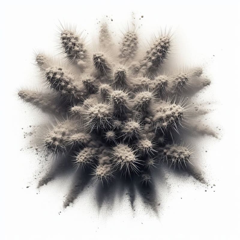 Dust Particles with a Spiky Texture, Resembling Tiny Thorns, is Stock ...