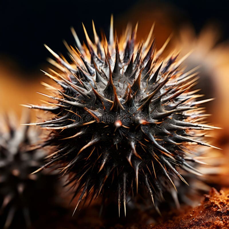 Dust Particles with a Spiky Texture Resembling Tiny Thorns K Uh Stock ...