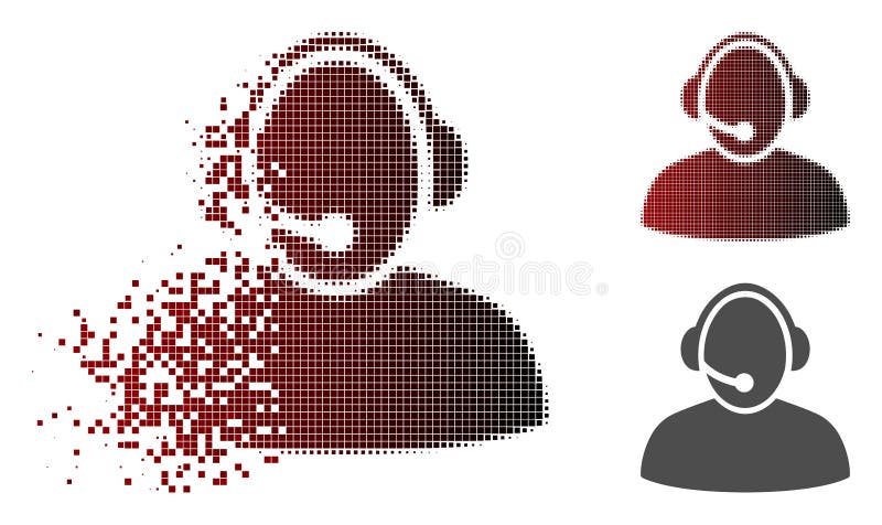Dust Pixel Halftone Call Center Icon Stock Vector - Illustration of ... Dust Pixel Halftone Call Center Icon Stock Vector - Illustration of ...