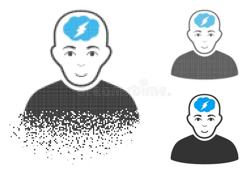 Dust Pixel Halftone Clever Boy Icon with Face Stock Vector ... Dust Pixel Halftone Clever Boy Icon with Face Stock Vector ...