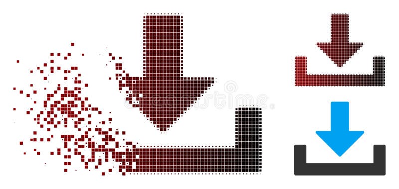 Dust Pixel Halftone Download Icon Stock Vector - Illustration of ...