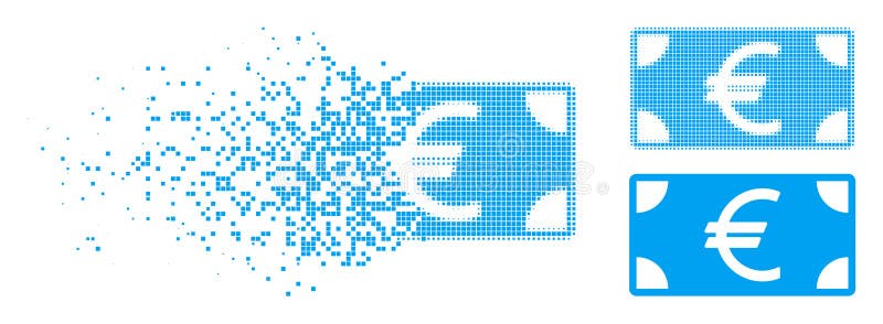 Dust Pixel Halftone Euro Banknote Icon Stock Vector - Illustration of ... Dust Pixel Halftone Euro Banknote Icon Stock Vector - Illustration of ...