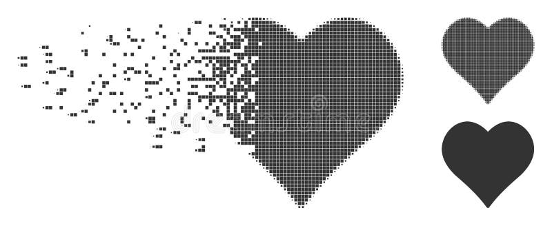 Dust Pixel Halftone Love Heart Icon Stock Vector - Illustration of ... Dust Pixel Halftone Love Heart Icon Stock Vector - Illustration of ...