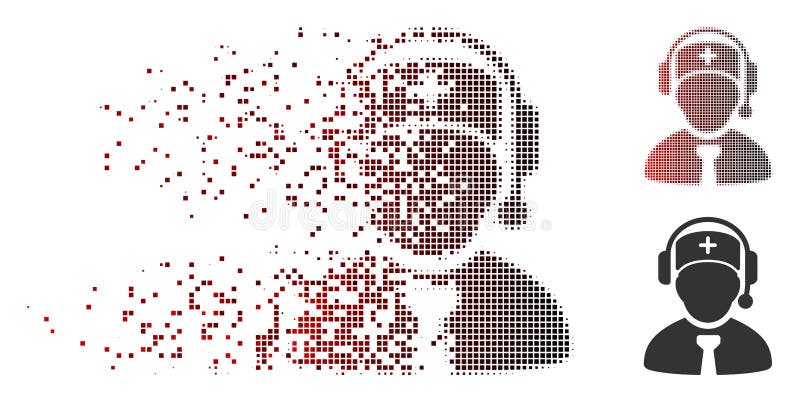 Dust Pixel Halftone Medical Call Center Icon Stock Vector ... Dust Pixel Halftone Medical Call Center Icon Stock Vector ...