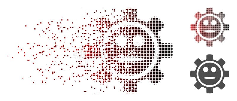 Dust Pixel Halftone Options Gear Neutral Smiley Icon Stock Vector ... Dust Pixel Halftone Options Gear Neutral Smiley Icon Stock Vector ...