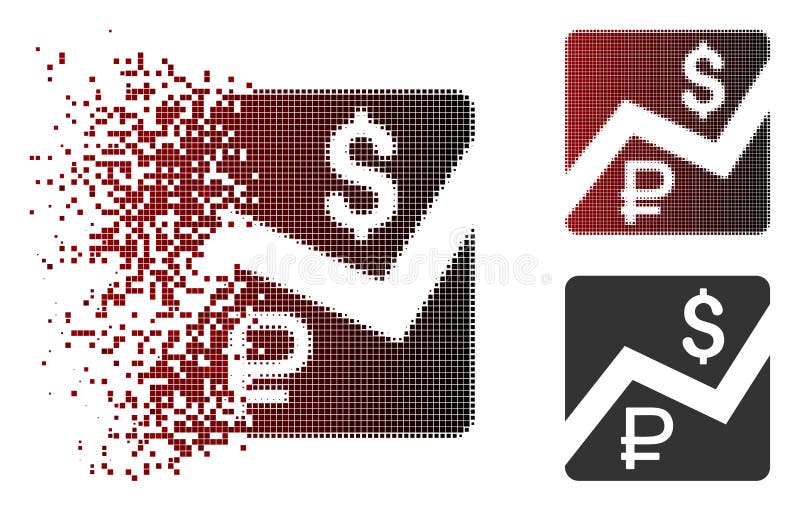 Dust Pixel Halftone Rouble and Dollar Finances Icon Stock Vector ... Dust Pixel Halftone Rouble and Dollar Finances Icon Stock Vector ...