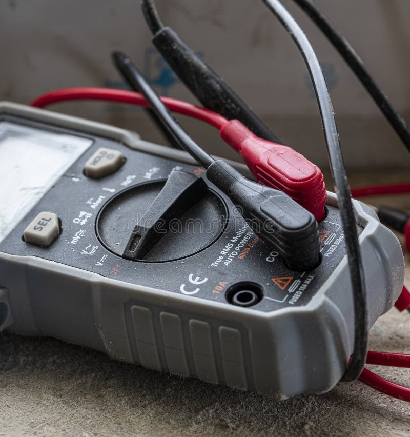Dust-proof Multimeter Device on the Construction Site Stock Image ...