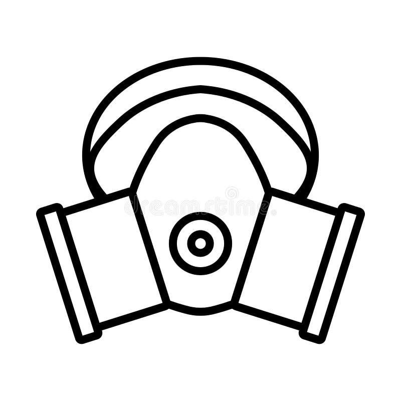 Dust Protection Mask Icon stock vector. Illustration of black - 245203287