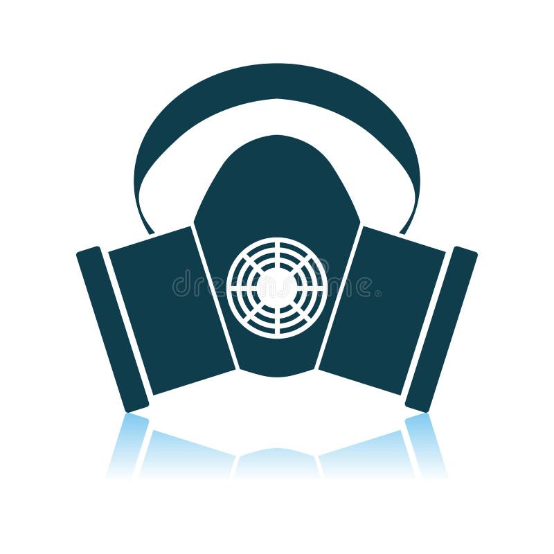Dust Protection Mask Icon stock vector. Illustration of chemical ...